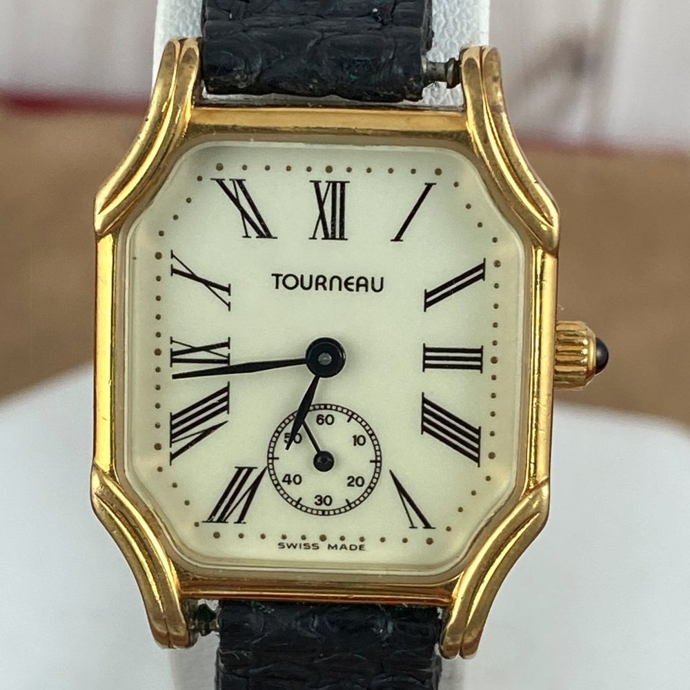 Vintage Swiss Tourneau Watch Swiss Made Art Deco Tank… - Gem